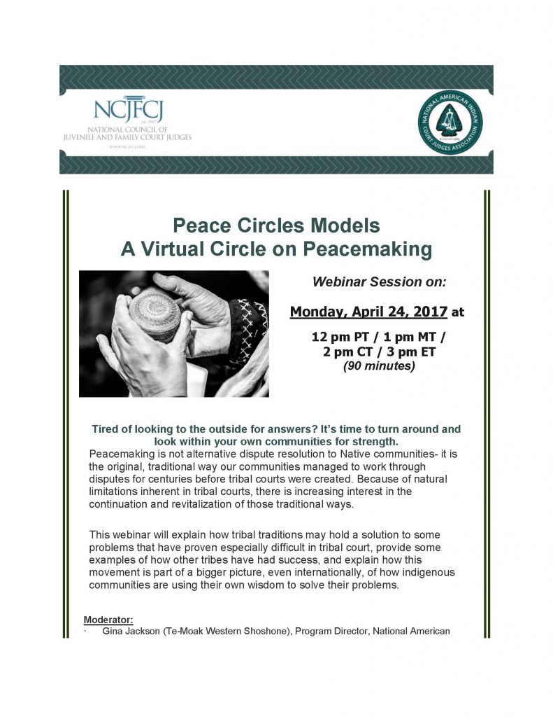 Peace Circles Models - A Virtual Circle on Peacemaking - Indigenous ...